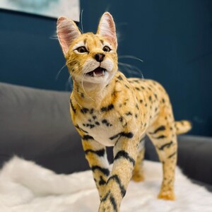 Serval. Realistic Toys. Handmade Toys. Toys Made of Fur. - Etsy