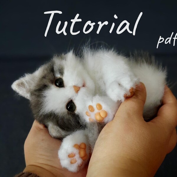Realistic Stuffed Cat - Etsy