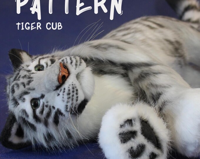 Weighted 1-8lbs Large Tiger Plush With Paw Pads for Anxiety, ADHD ...