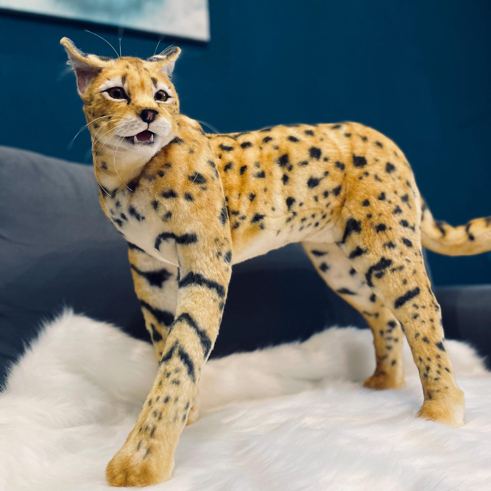 Serval. Realistic Toys. Handmade Toys. Toys Made of Fur. - Etsy
