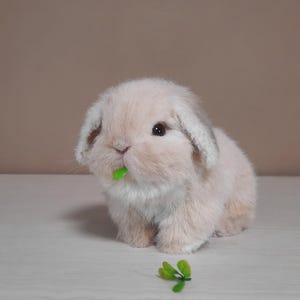 Bunny Realistic Toy, Rabbit Stuffed Animal, Plush Toy - Etsy