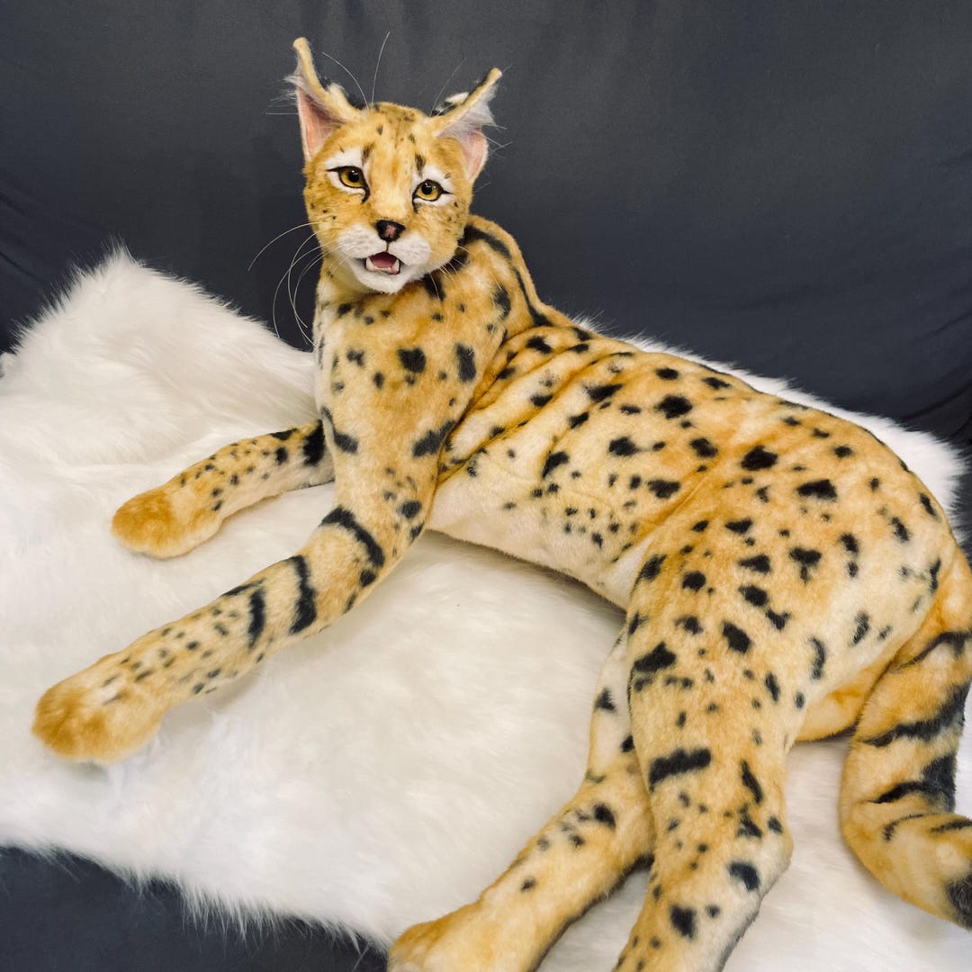 Serval. Realistic Toys. Handmade Toys. Toys Made of Fur. - Etsy
