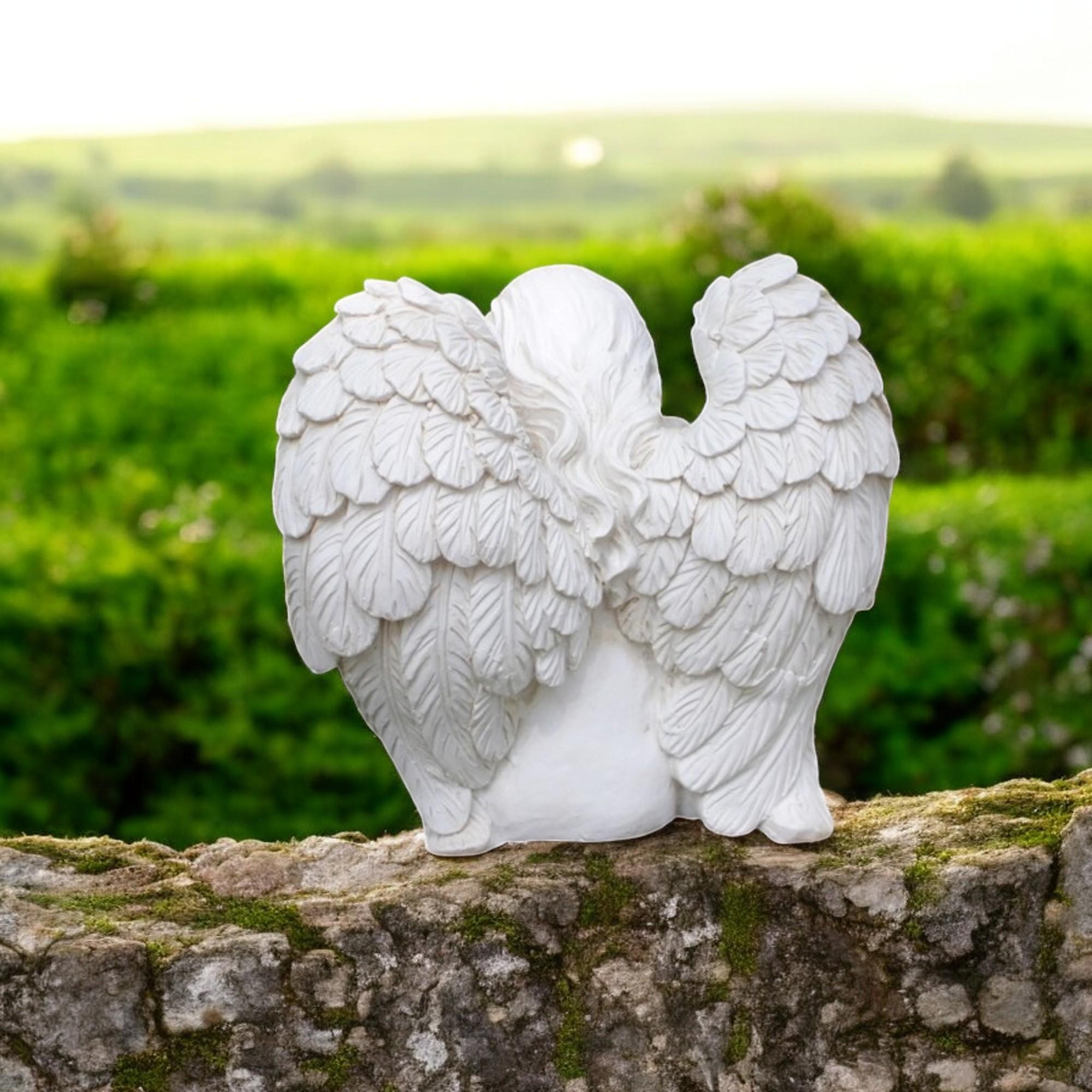Hand Carved Small Praying Angel Statue | Spiritual Mini Angel Figurine ...