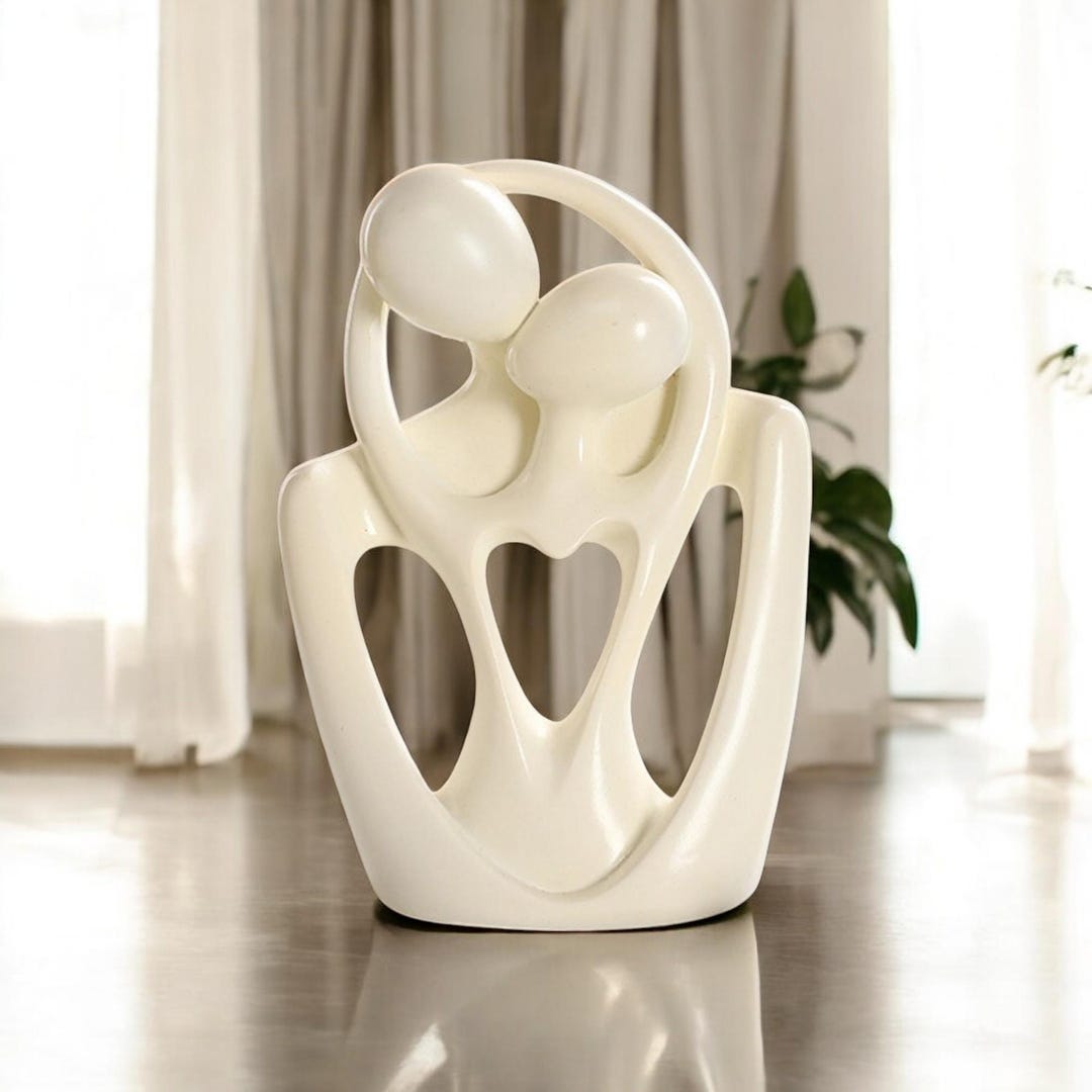 Kissing Lovers Statue | Creative Love Figure Sculpture | Modern Decor ...