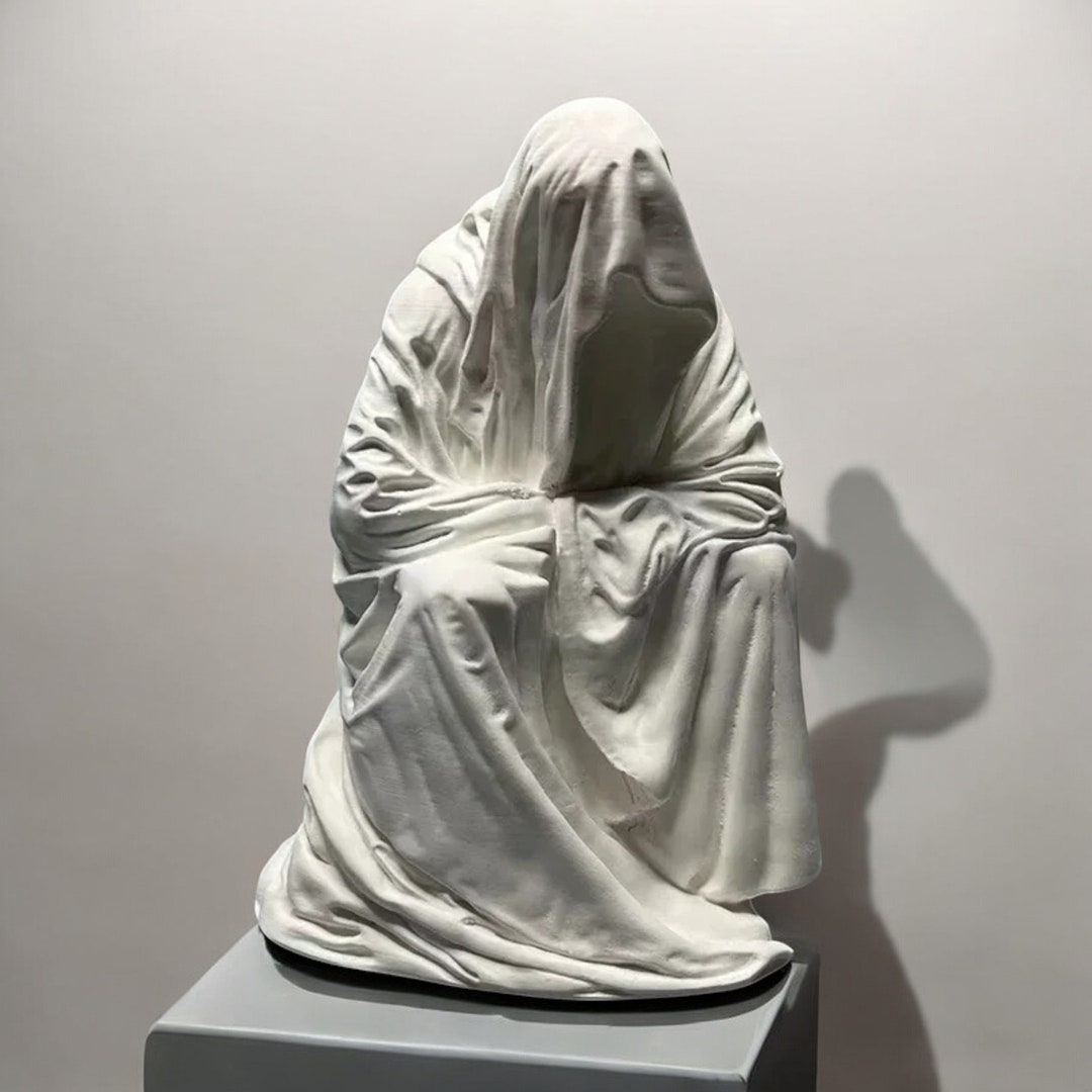 The Cloak of Conscience Plaster Statue | Nordic Replica Sculpture ...