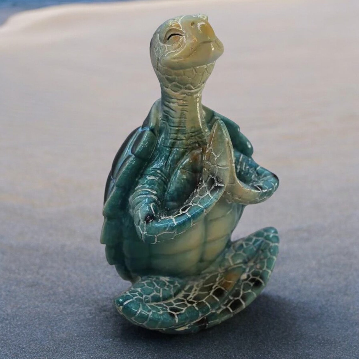 Zen Meditating Turtle Statue - Calming Anti-anxiety Decor | Peaceful ...