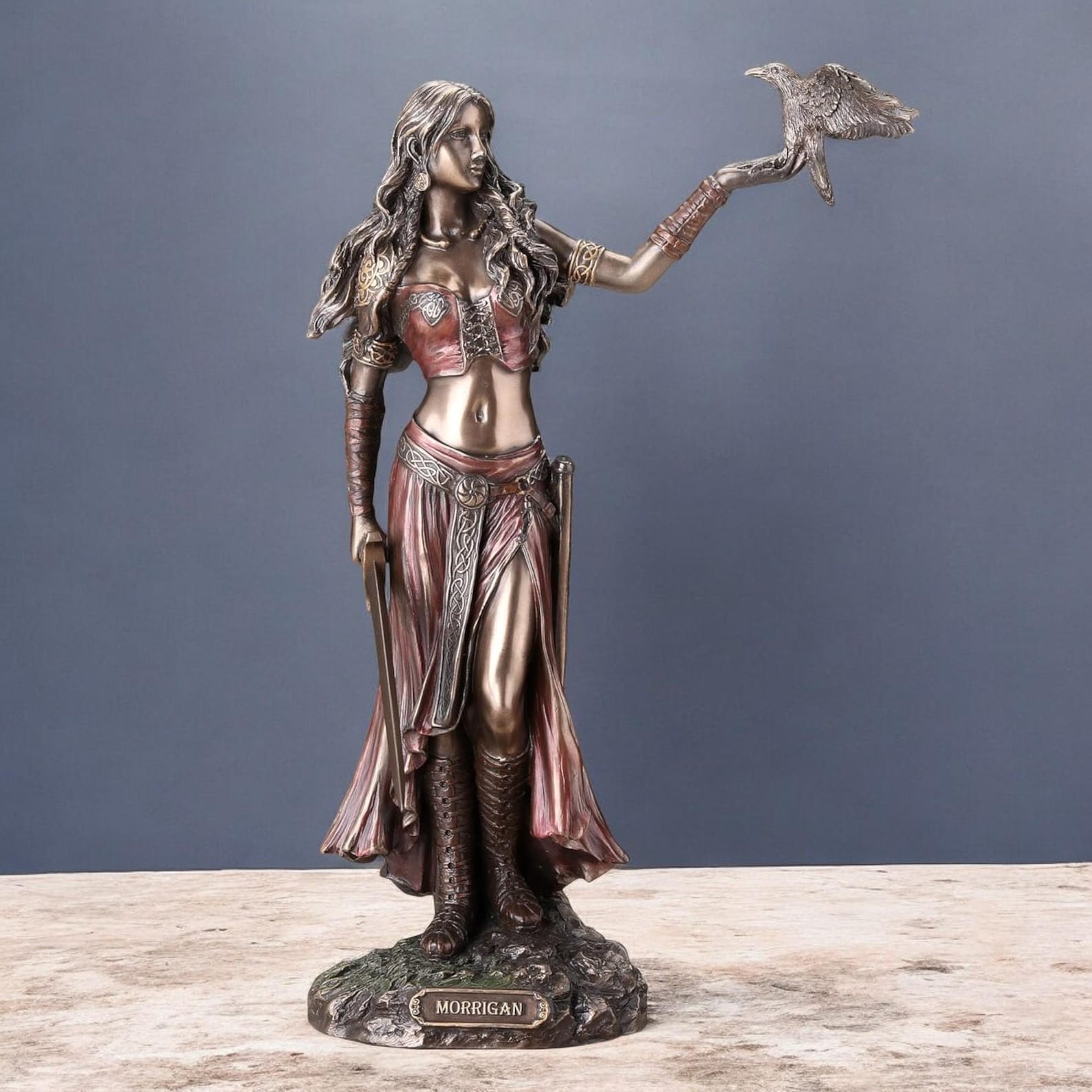 Morrigan Celtic Goddess Statue | Wiccan Figurine | Mythological Celtic ...