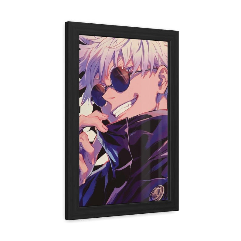 Jujutsu Kaisen Framed Poster, Gojo, Gifts, Anime, Anime Home Decor ...