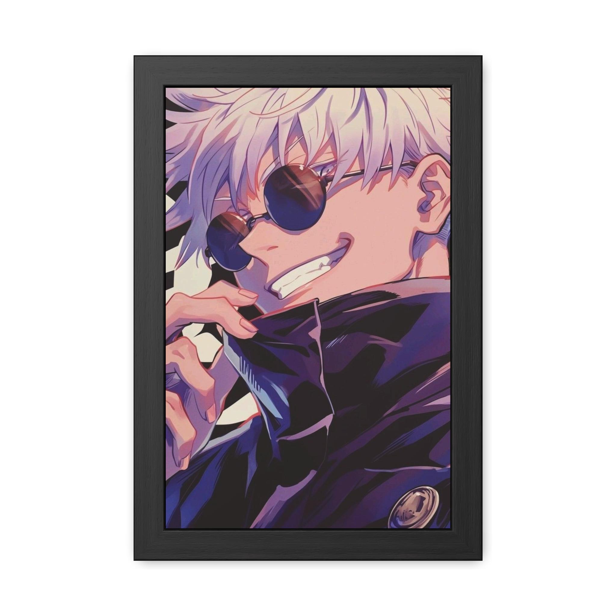 Jujutsu Kaisen Framed Poster, Gojo, Gifts, Anime, Anime Home Decor ...