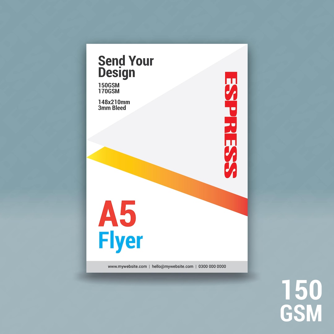 A5 Flyers Printed Full Colour 150gsm Silk Quality - Etsy
