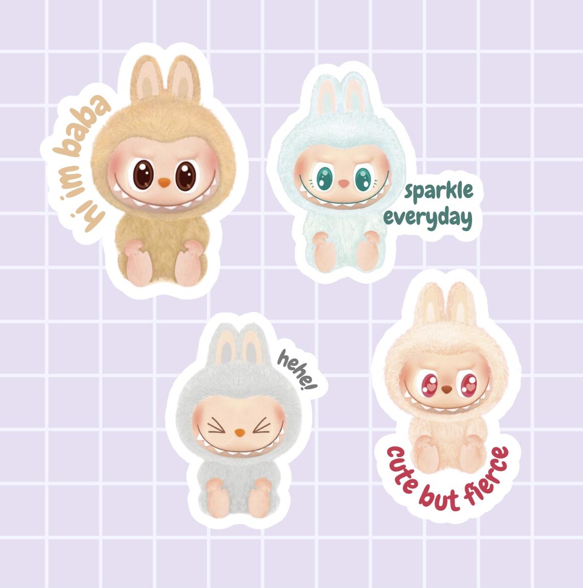 Labubu Affirmation Stickers/ T-shirt Prints: Inspirational Quote ...