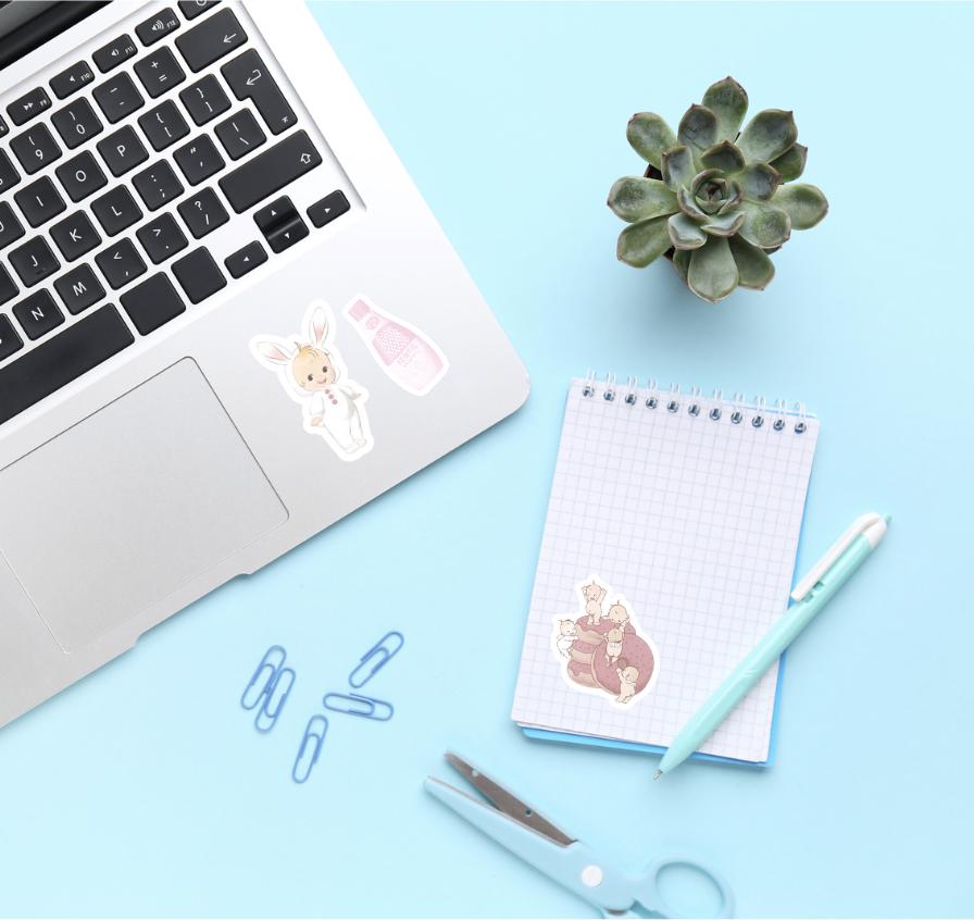 Kewpie Mayo Cherub Babies Stickers Clipart PNG Digital Image Clip Art ...