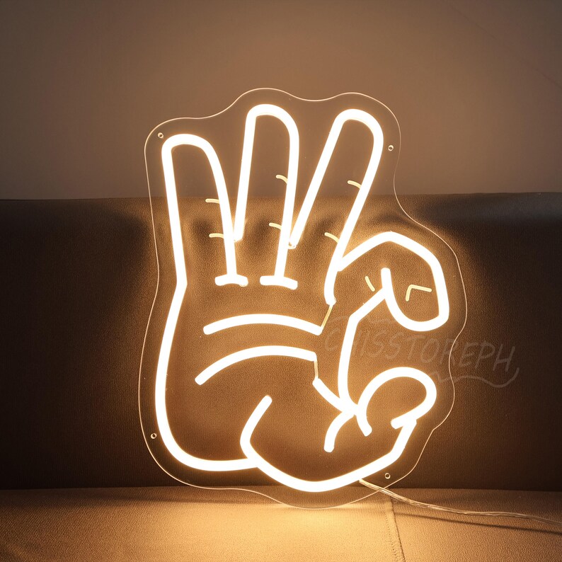 Custom University Logo Neon Sign, Kansas State Wildcats Hand Sign,wsu ...