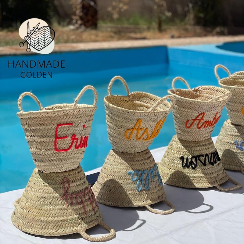 Custom Straw Bag Moroccan - Etsy UK