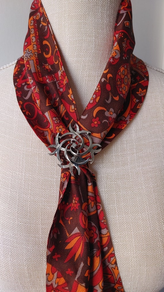 6 Vintage 70s long scarf lot collection pointed scarv… - Gem