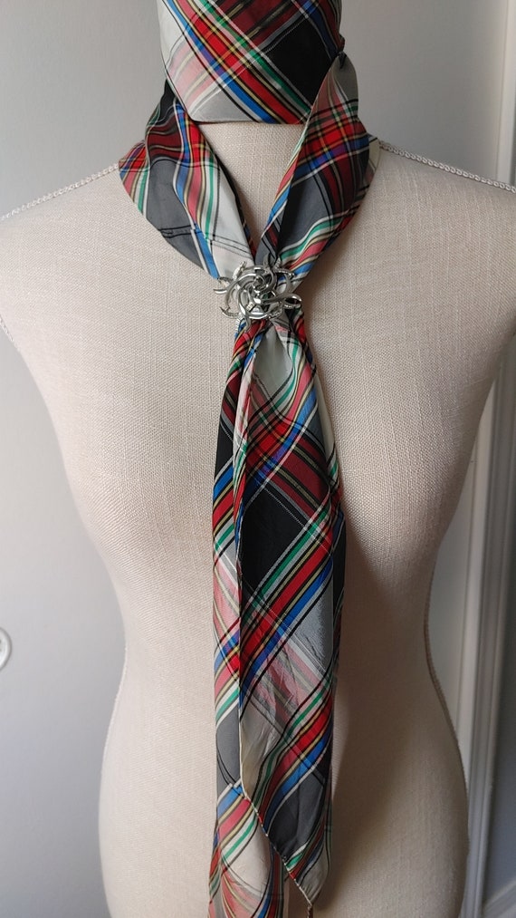 6 Vintage 70s long scarf lot collection pointed scarv… - Gem