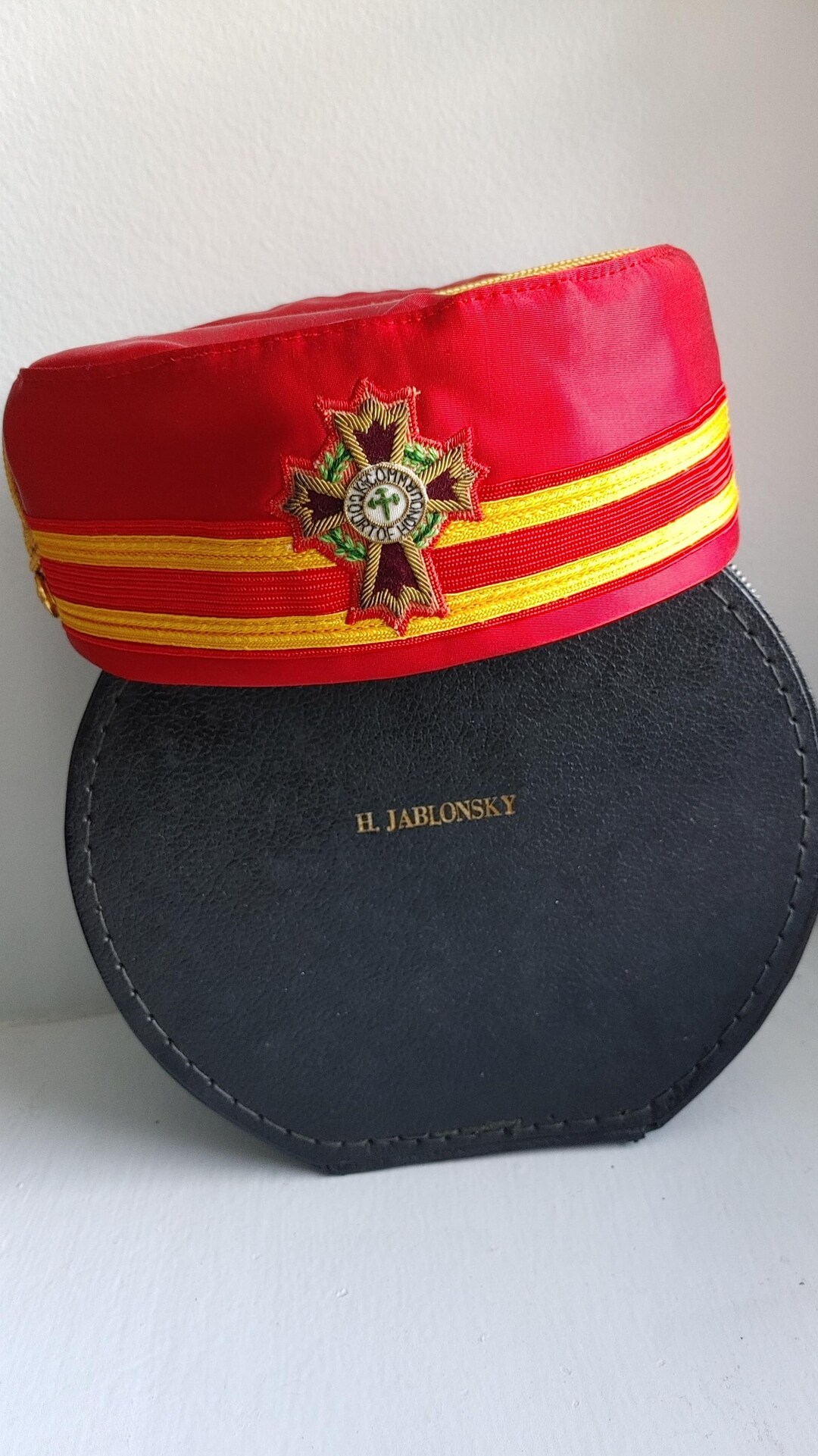 Vintage Scottish Rite Court of Honor Hat, Hat Box and Program San ...