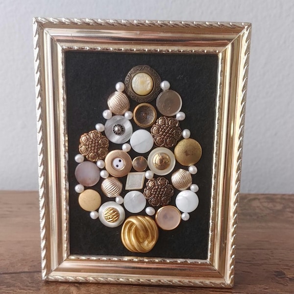 Vintage Button Art - Etsy