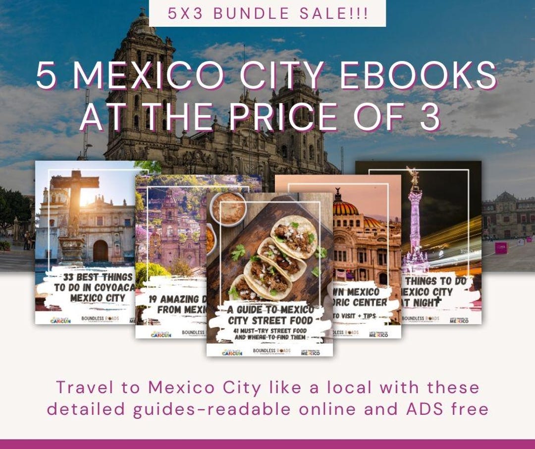 Mexico City Travel Guide Bundle | MEXICO TRAVEL GUIDES - Etsy