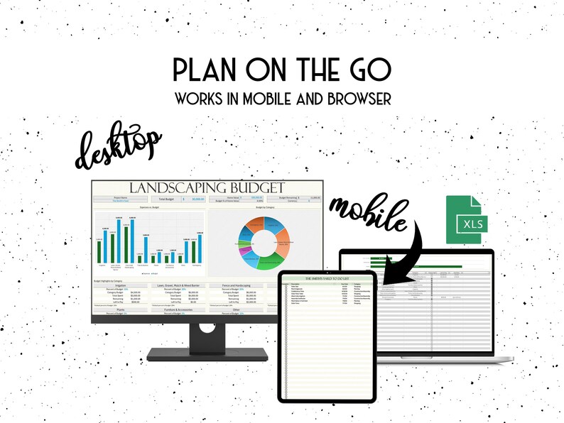 Easy Landscape Budget Spreadsheet Template - Etsy