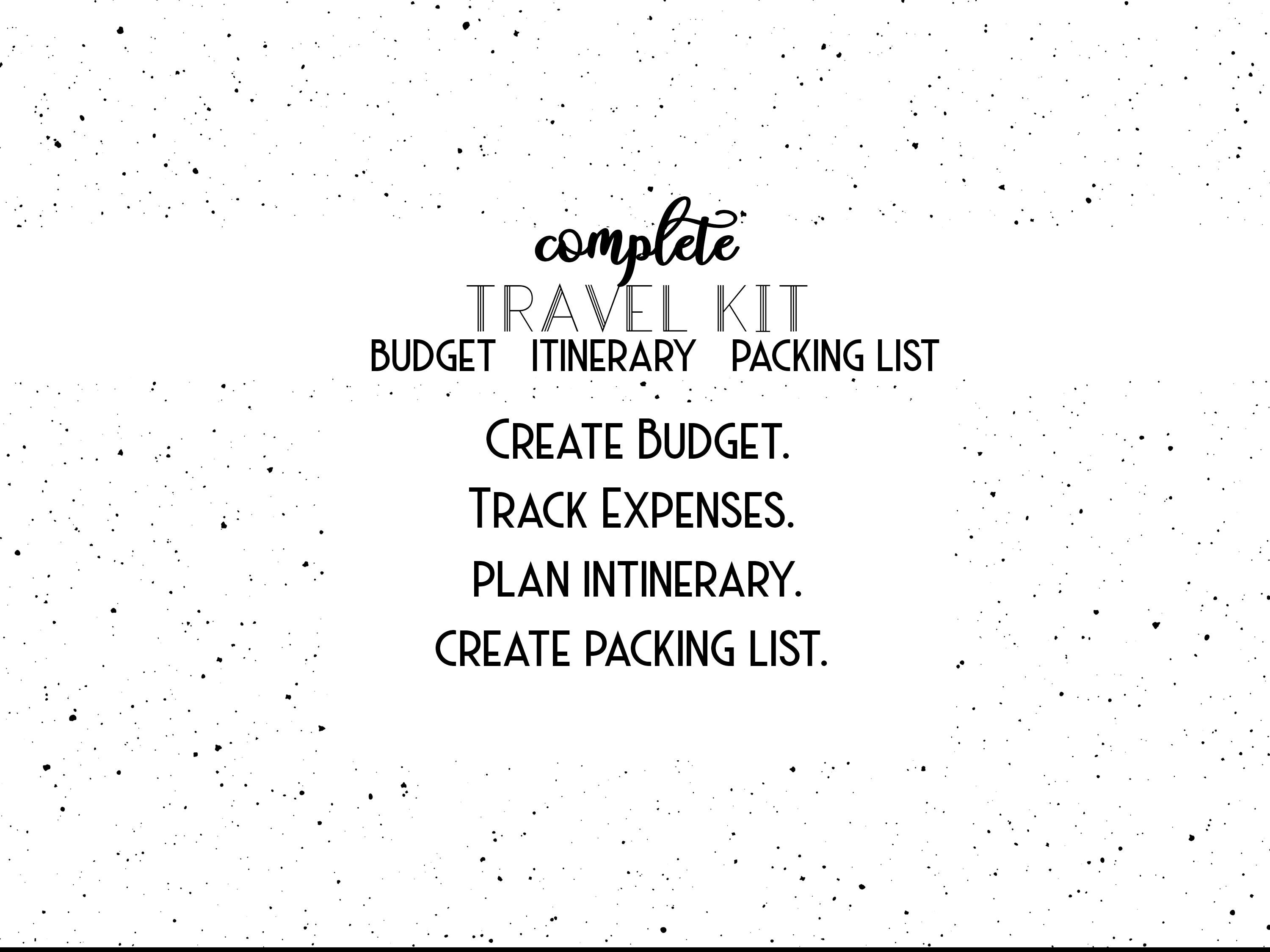 Vacation Budget Spreadsheet Template - Etsy