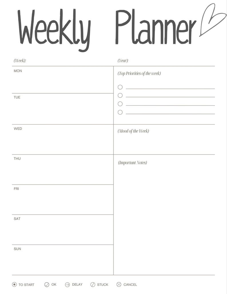 Guided Journal With Trackers – Productivity & Wellness Planner With ...