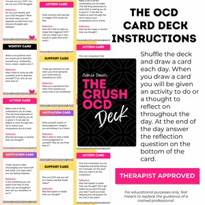 OCD Card Deck: CBT Therapy, Mental Health Tool - Etsy