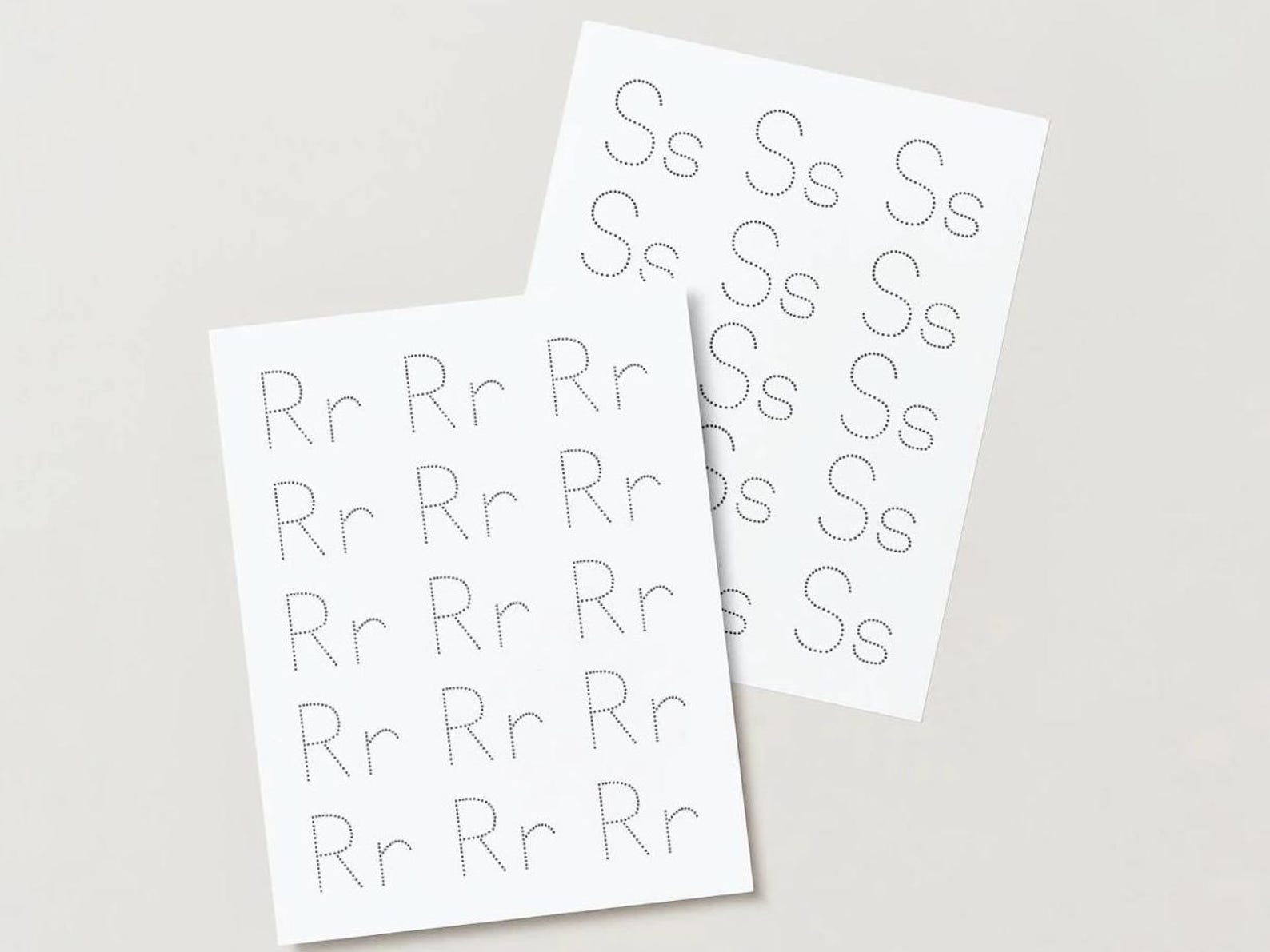 Alphabet Tracing Worksheet: A-Z Dotted Line Printable (PDF) - Etsy