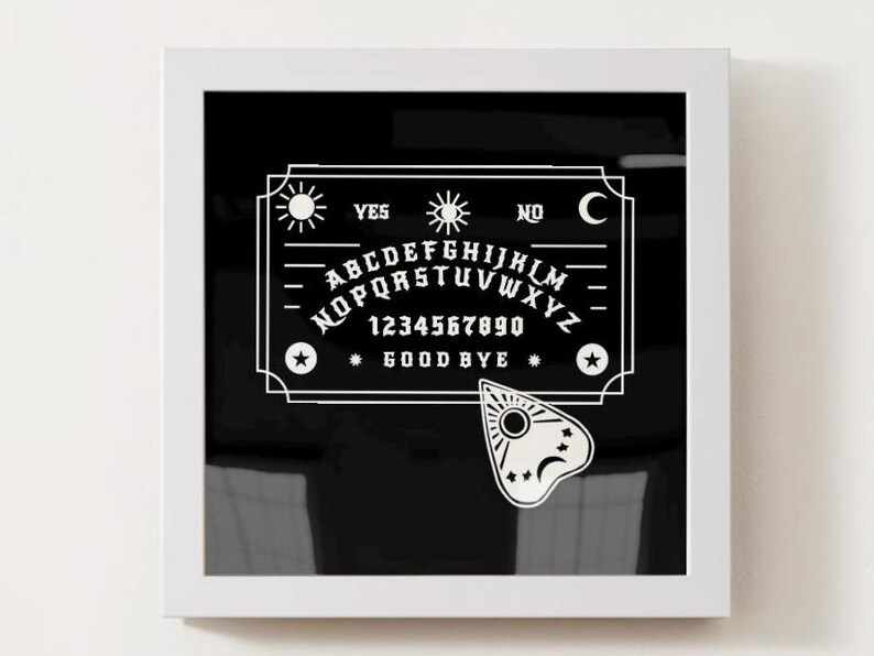 Monochrome Ouija Board Art Print: Gothic Gallery Wall (digital Download ...