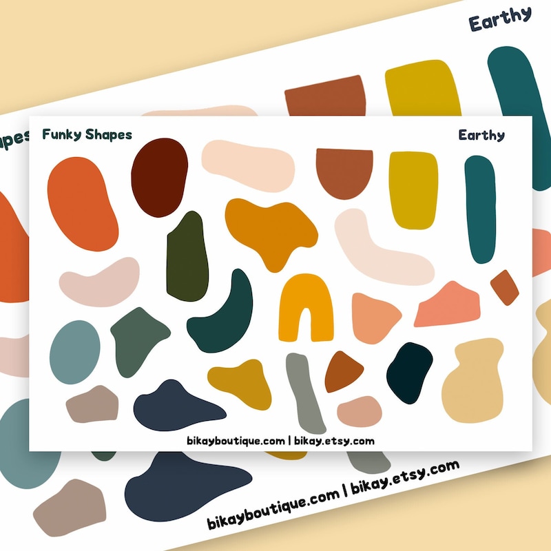 Neutral Stickers - Etsy