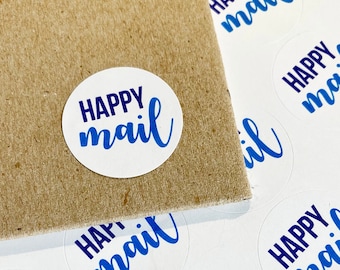 Cute Packaging Stickers, Happy Post Stickers, Cute Happy Mail Sticker ...