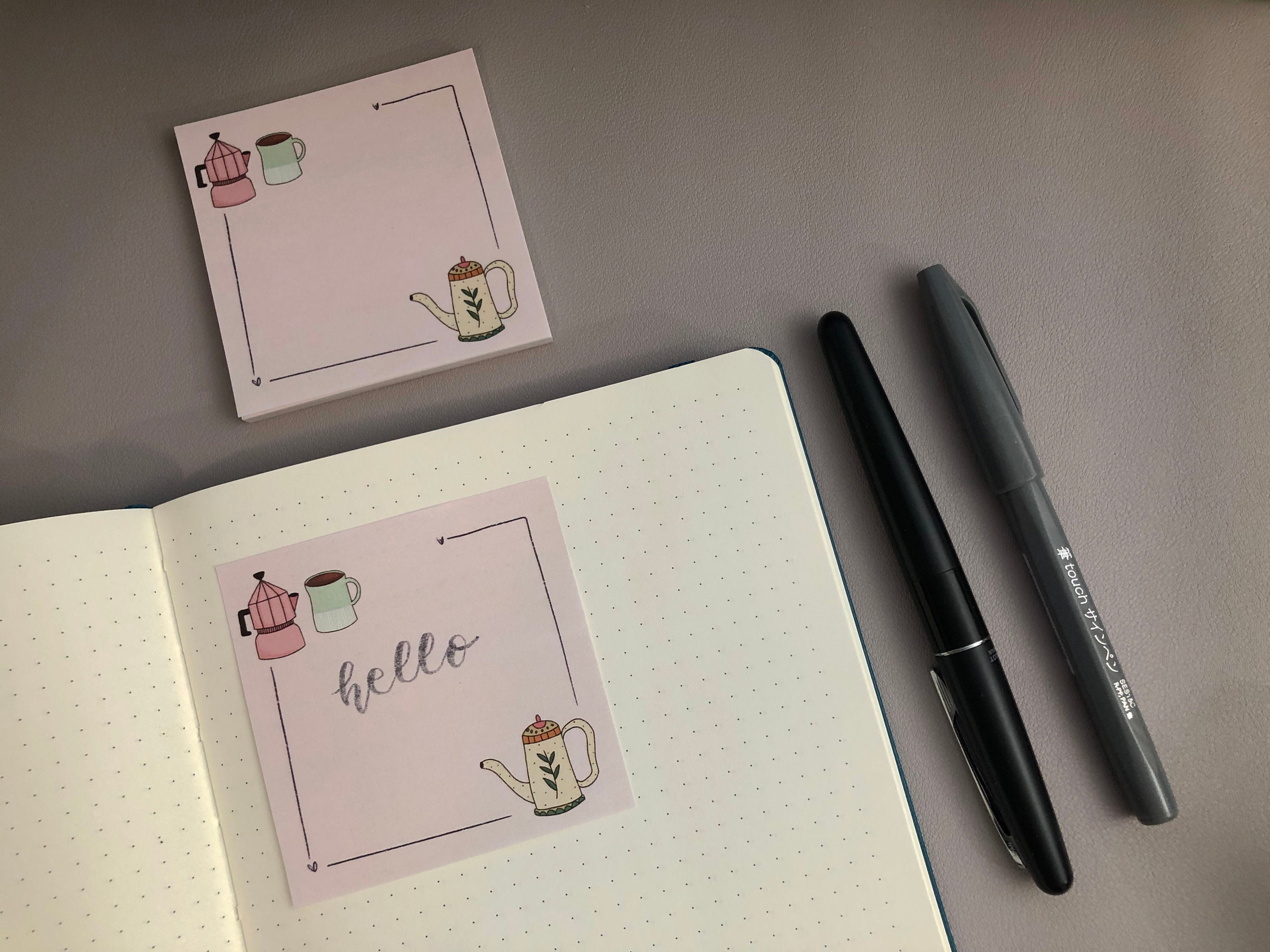 SECONDS Coffee sticky notes cute note pads kawaii memopad | Etsy