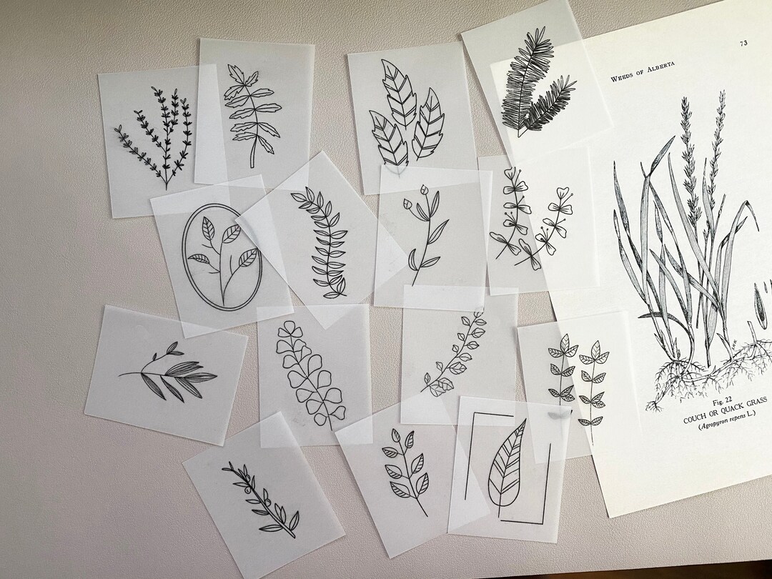 Vintage Botanical Vellum Paper Pack, Junk Journaling Supplies, - Etsy