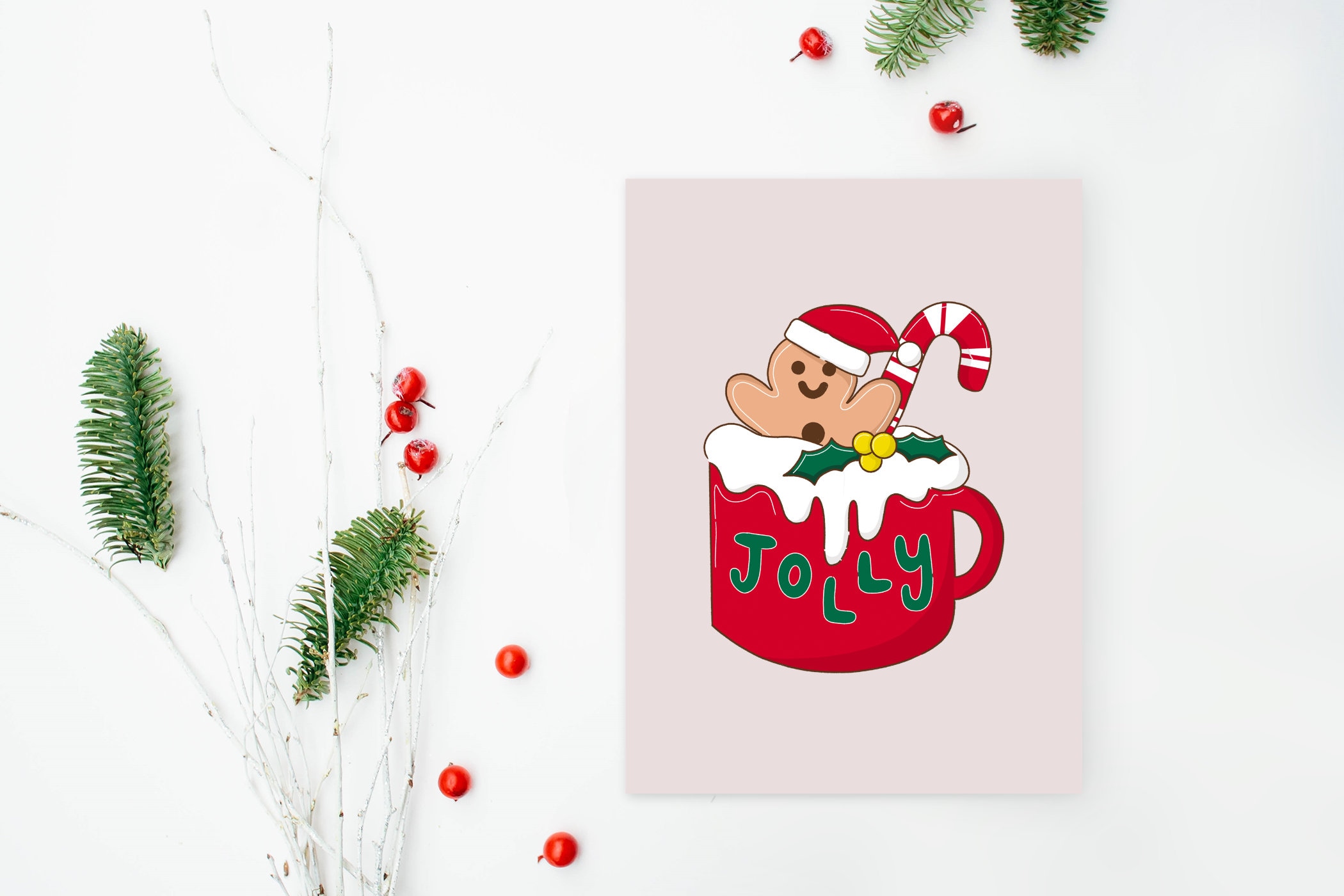 Cute Christmas Cards Pack Merry Christmas Card Funny | Etsy