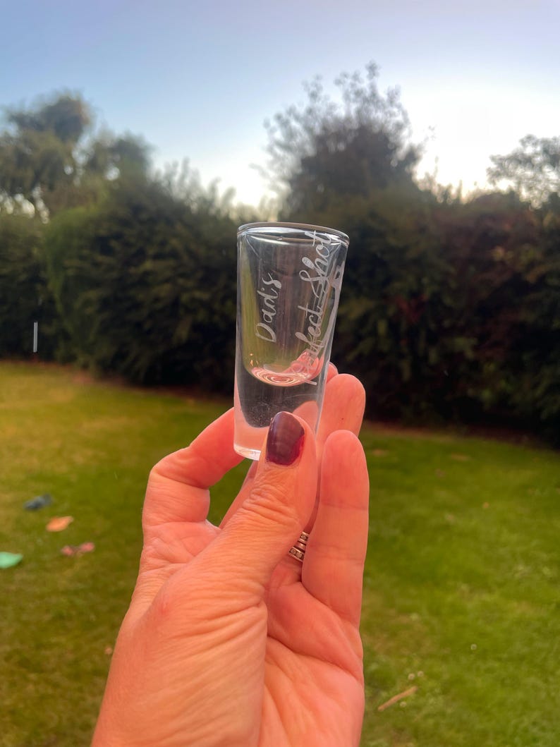 Personalised Bespoke Golf Fan ANY SPORT Perfect Shot Glass, Special ...