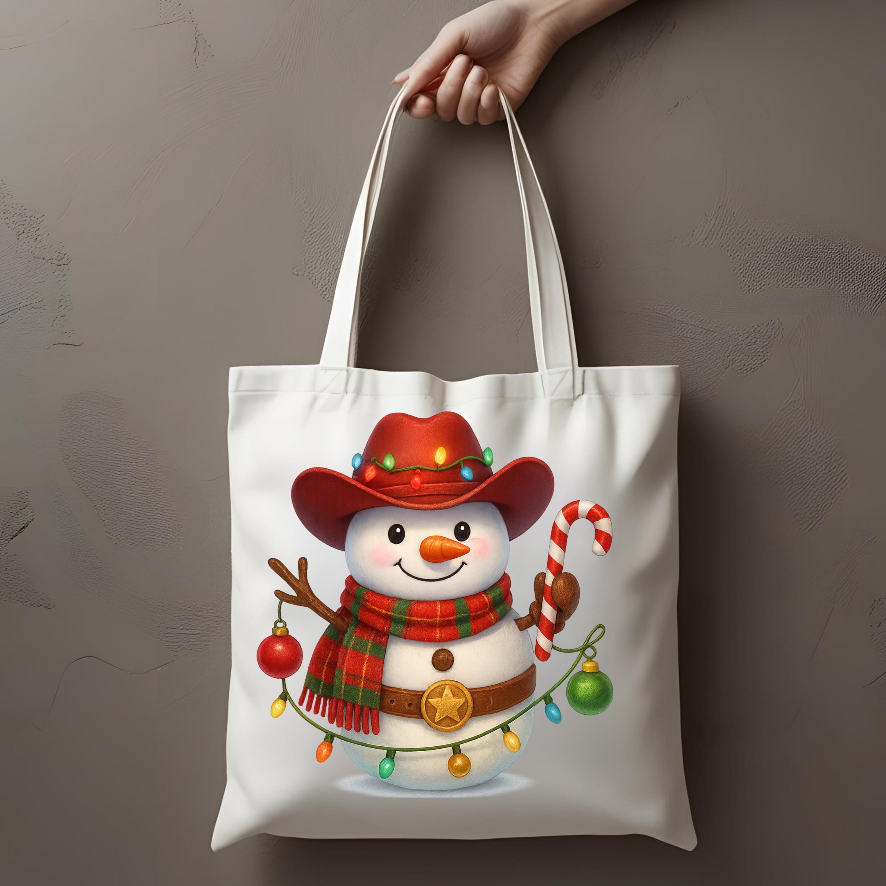Howdy Cowboy Snowman PNG, Western Rustic Plaid Holiday Clipart, Country ...