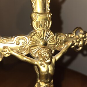 Golden Crucifix - Painted Steel - Made in USA - Etsy