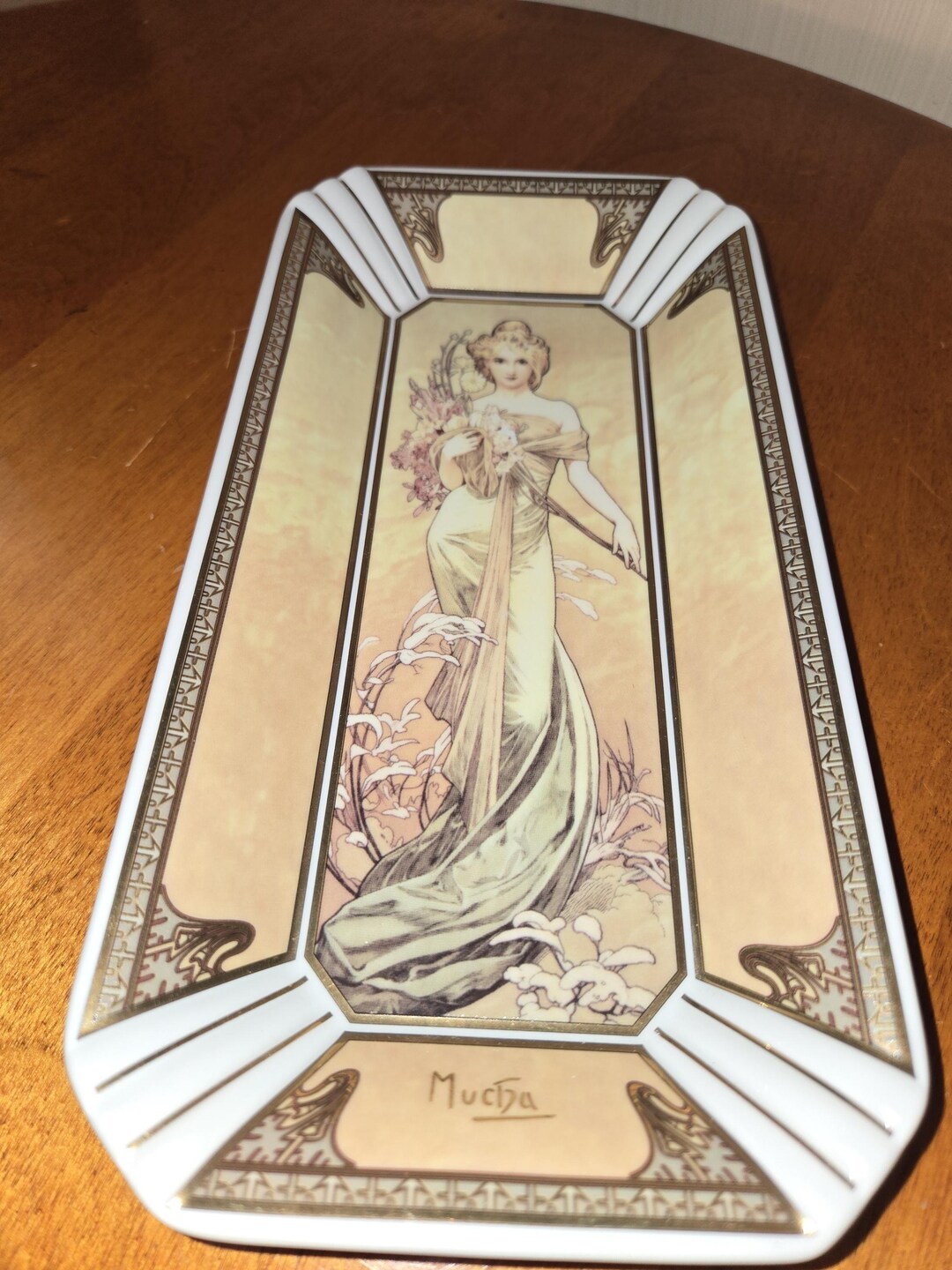 Goebel Artis Orbis - Mucha Jewelry Tray - Made in Germany 2000 - Etsy