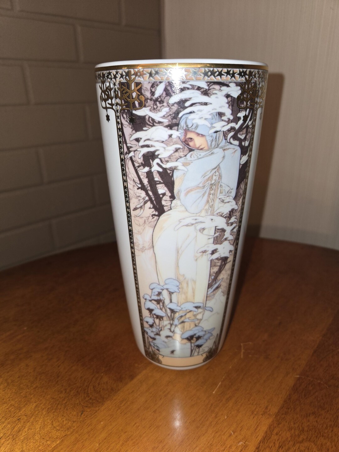 Goebel Vase - Mucha - Artis Orbis Four Seasons Collection - "winter ...