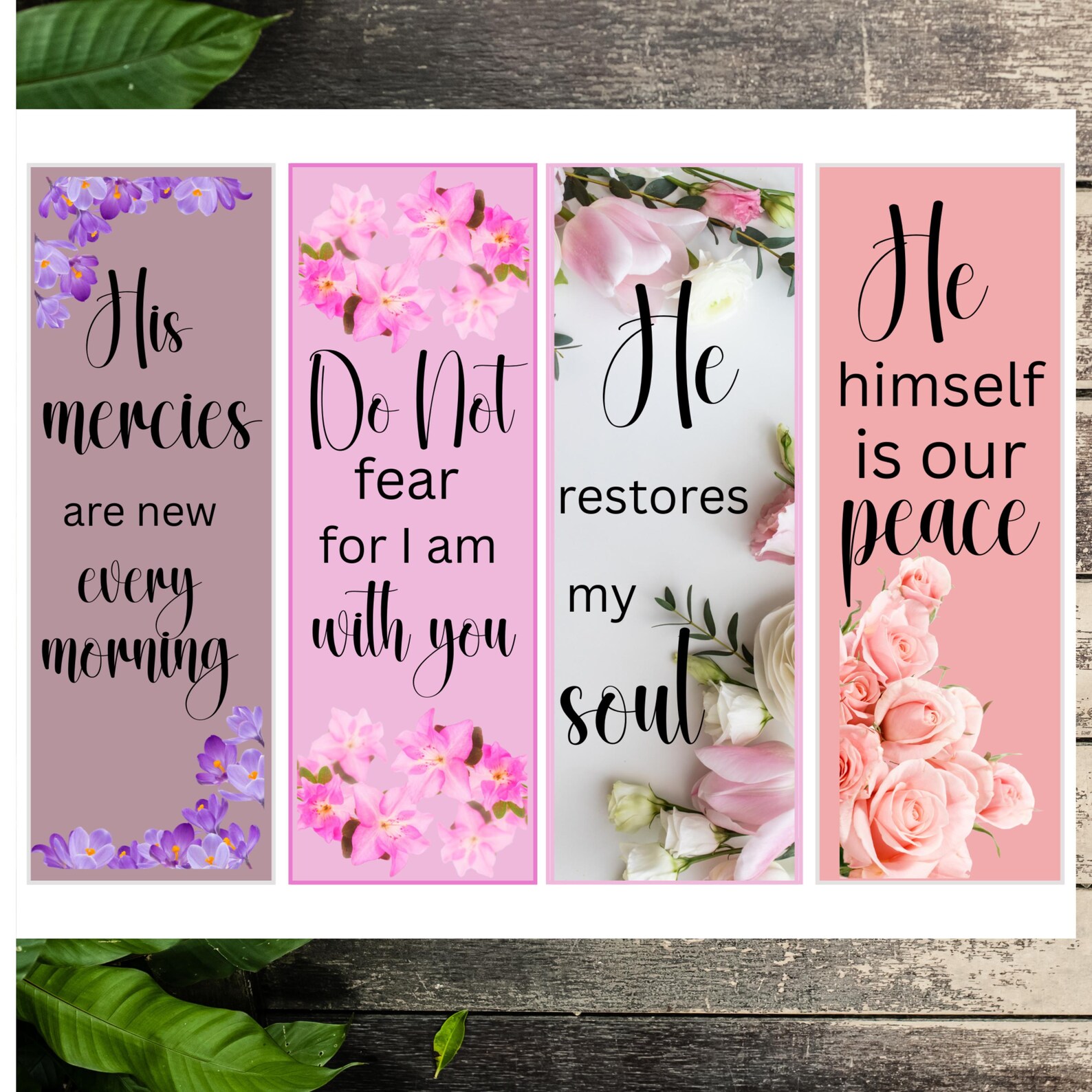 Printable Bible Verse Bookmarks: Inspirational Scripture Reminders ...