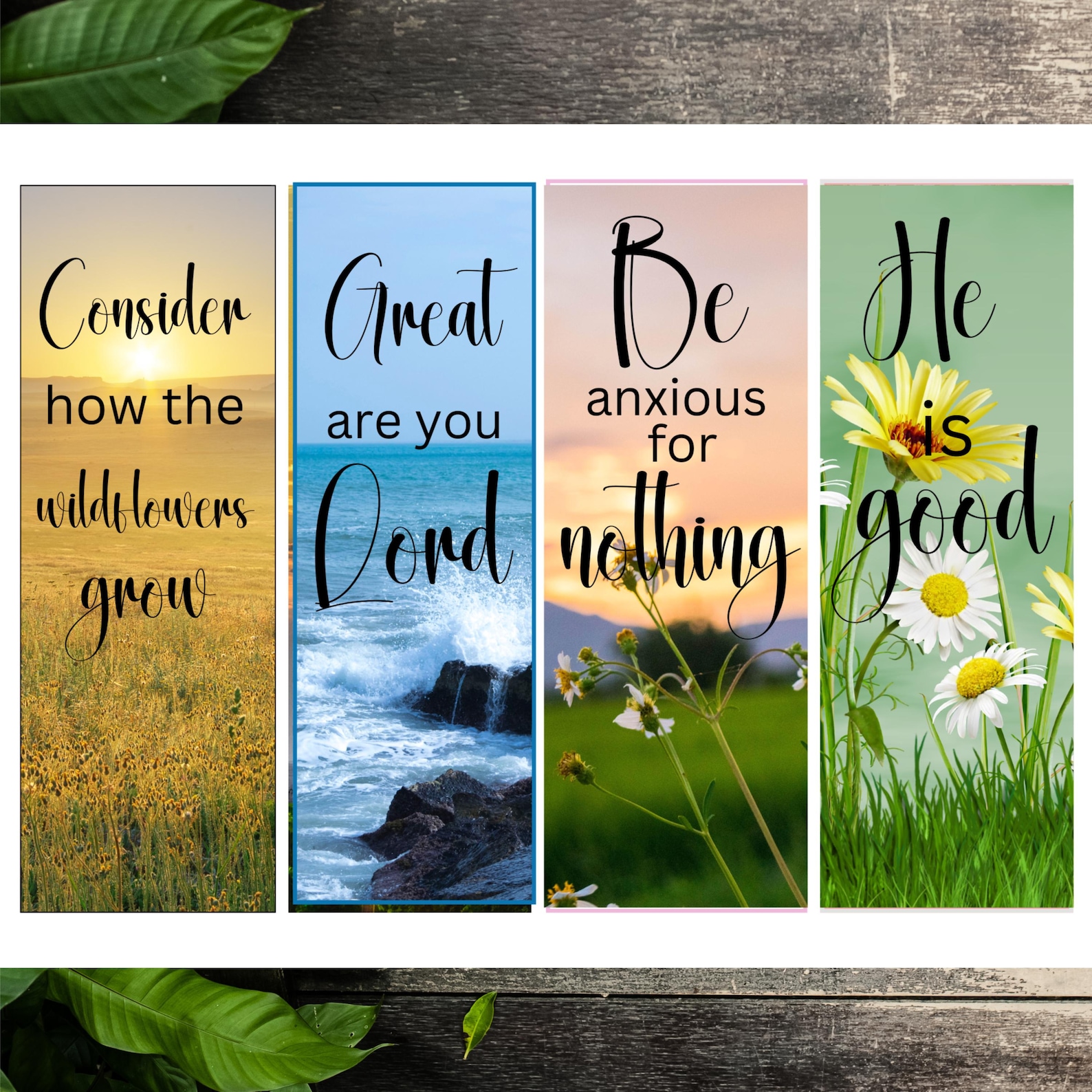 Printable Bible Verse Bookmarks: Inspirational Scripture Reminders ...