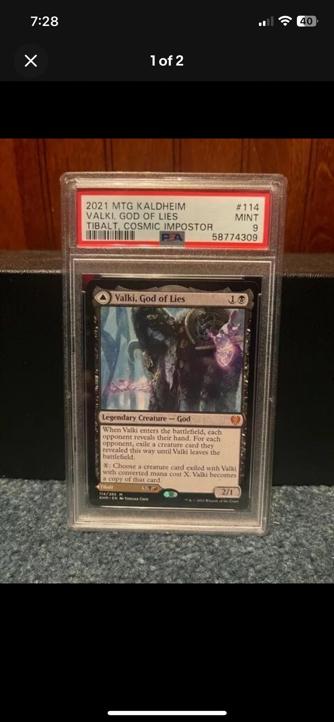 MTG KALDHEIM Valki God of Lies Grade9 PSA - Etsy