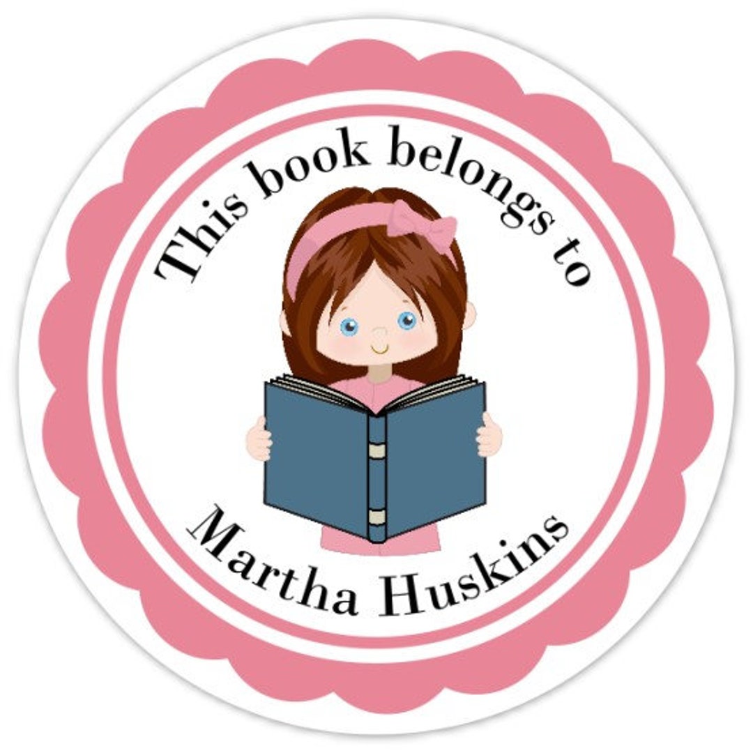 Custom Book Belongs to Bookplate Labels, Stickers Personalized Children ...