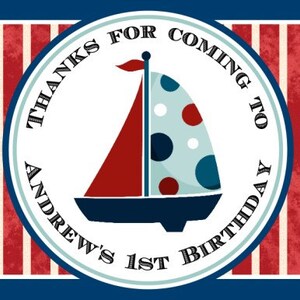 Custom Water Bottle Labels, Nautical Water Bottle Labels, Ocean Party ...