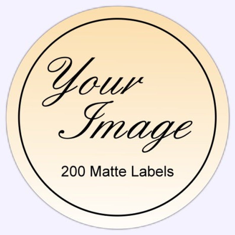200 MATTE Logo Labels 2 Inch Round Custom Logo Stickers or - Etsy