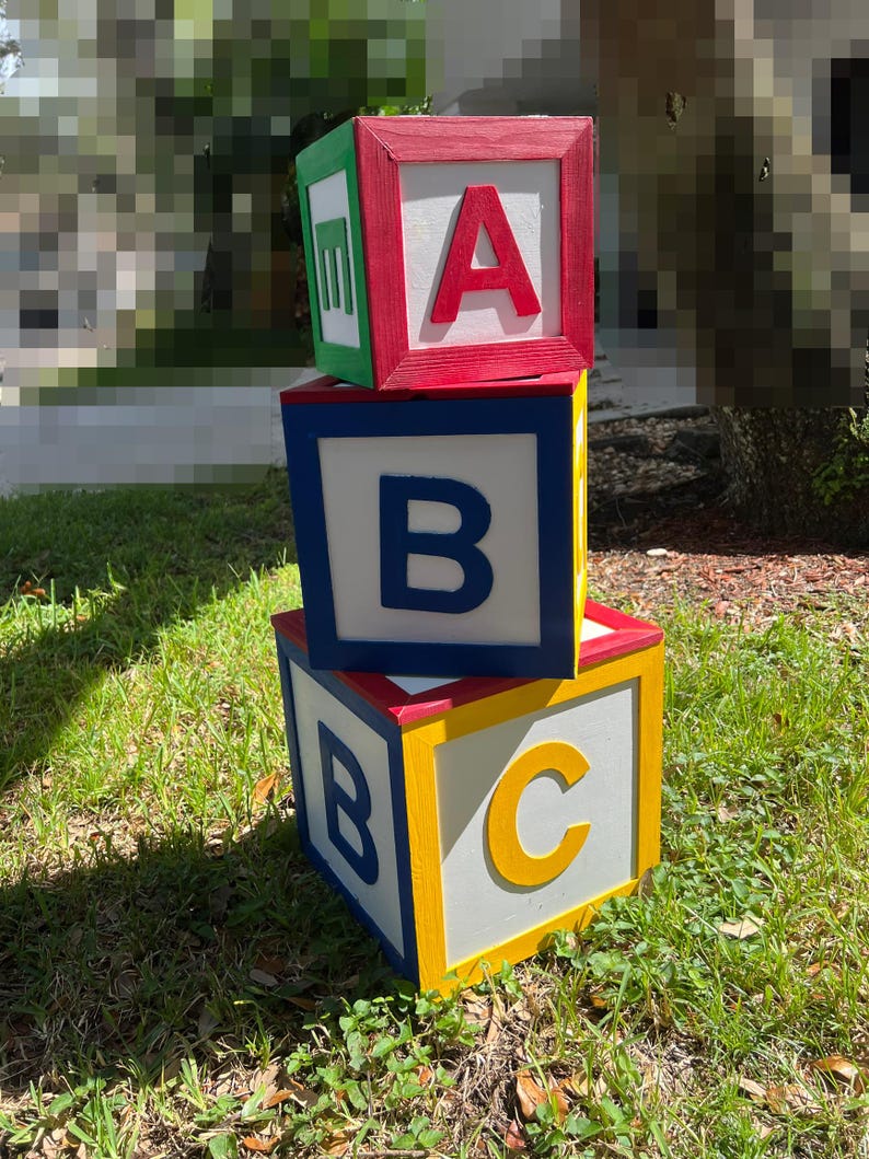 ABC Blocks for Parties and Events (reusable/wooden) - Etsy