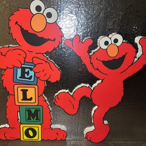 3D Elmo/sesame Character Foam Cut Out (1ft - 3ft Long) - Etsy