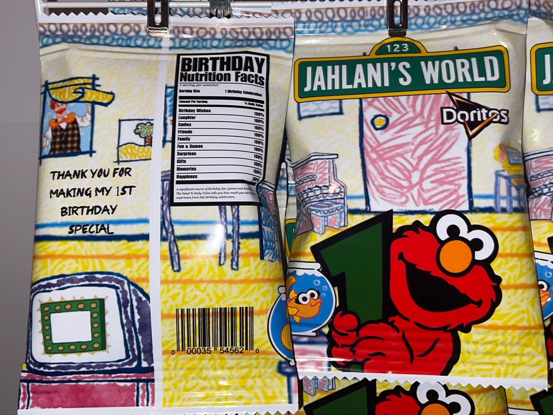 Custom Party Favor Chip Bags - Etsy