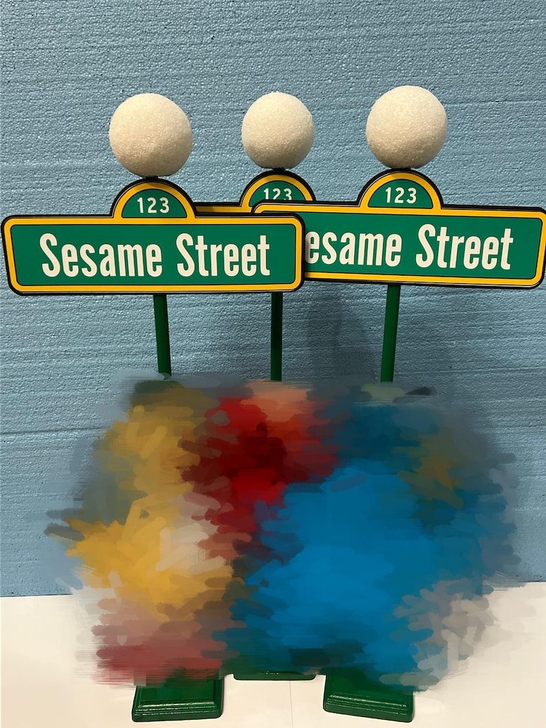 Elmo/ Sesame Street 3D Personalized/custom Centerpieces - Etsy