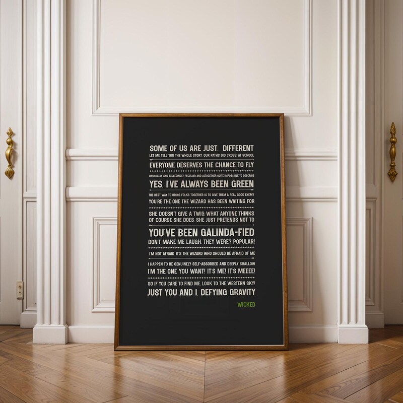 Wicked Quote - Etsy